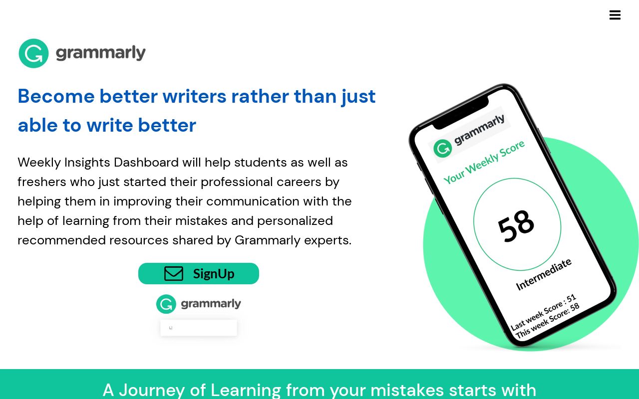 Grammarly New Insights Dashboard
